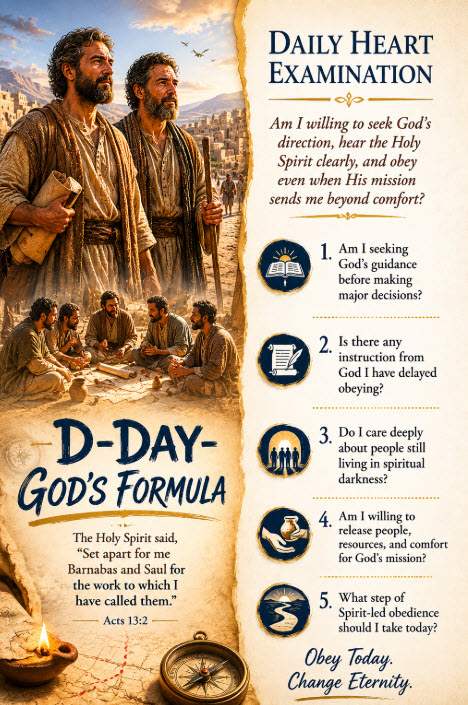 Lessons Learned: “D-Day and Barnabas & Saul” (Acts 13:1-5) - Walking ...
